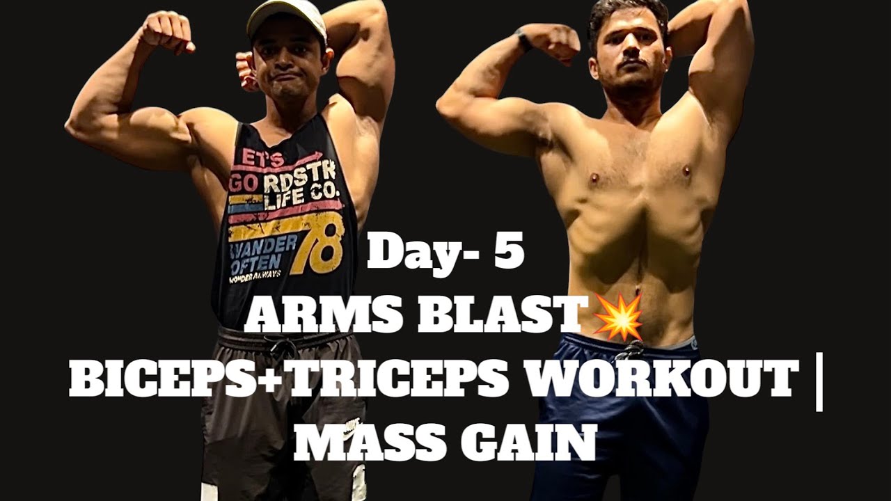 DAY 5 – MASSIVE ARMS WORKOUT | Biceps & Triceps | Full Body 5-Day Split ...