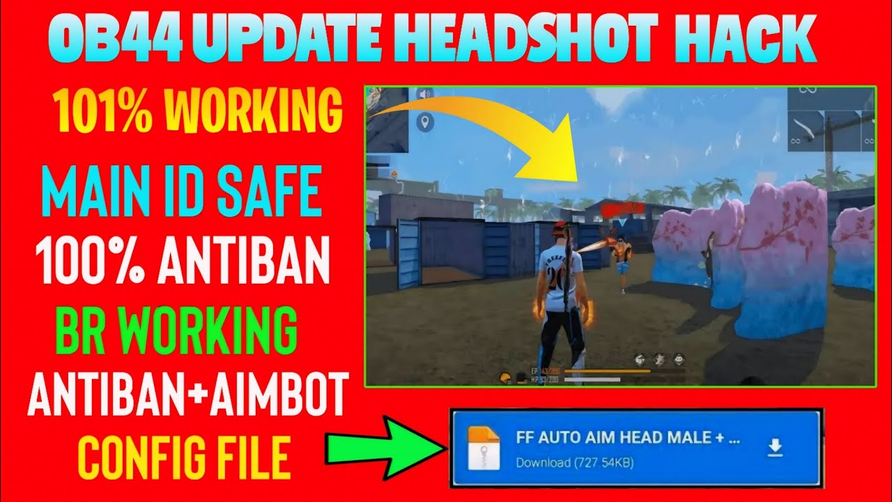 🔥OB44 Auto Headshot Config File Free Fire Aimbot+Aimlock | Headshot ...