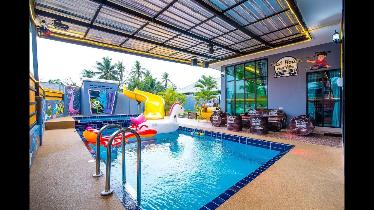Rest House Monster Pool Villa - YouTube