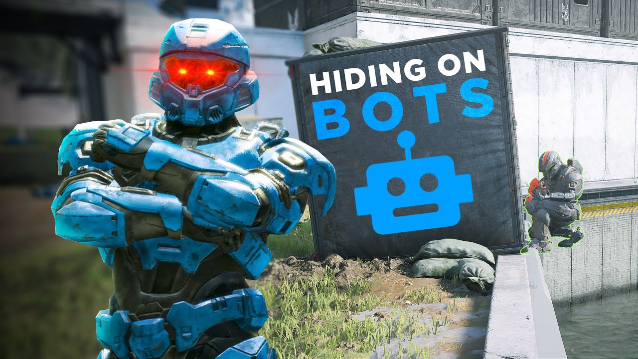 We tried hiding on the Halo Infinite bots! - YouTube