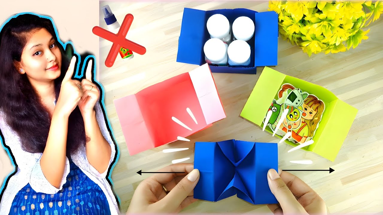 DIY Origami Transformer Box 🎁 || Easy paper craft - YouTube