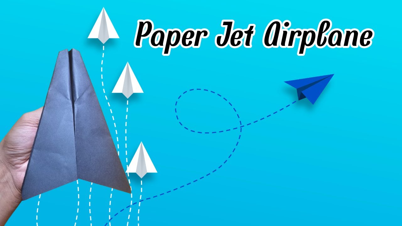 How to fold a paper jet Airplane - YouTube