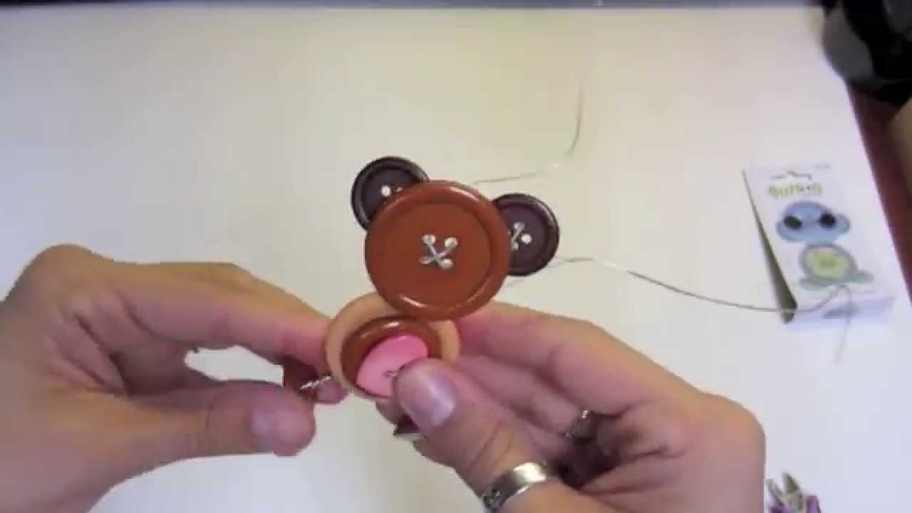 Monkey and Bear Button Friends Instructions - YouTube
