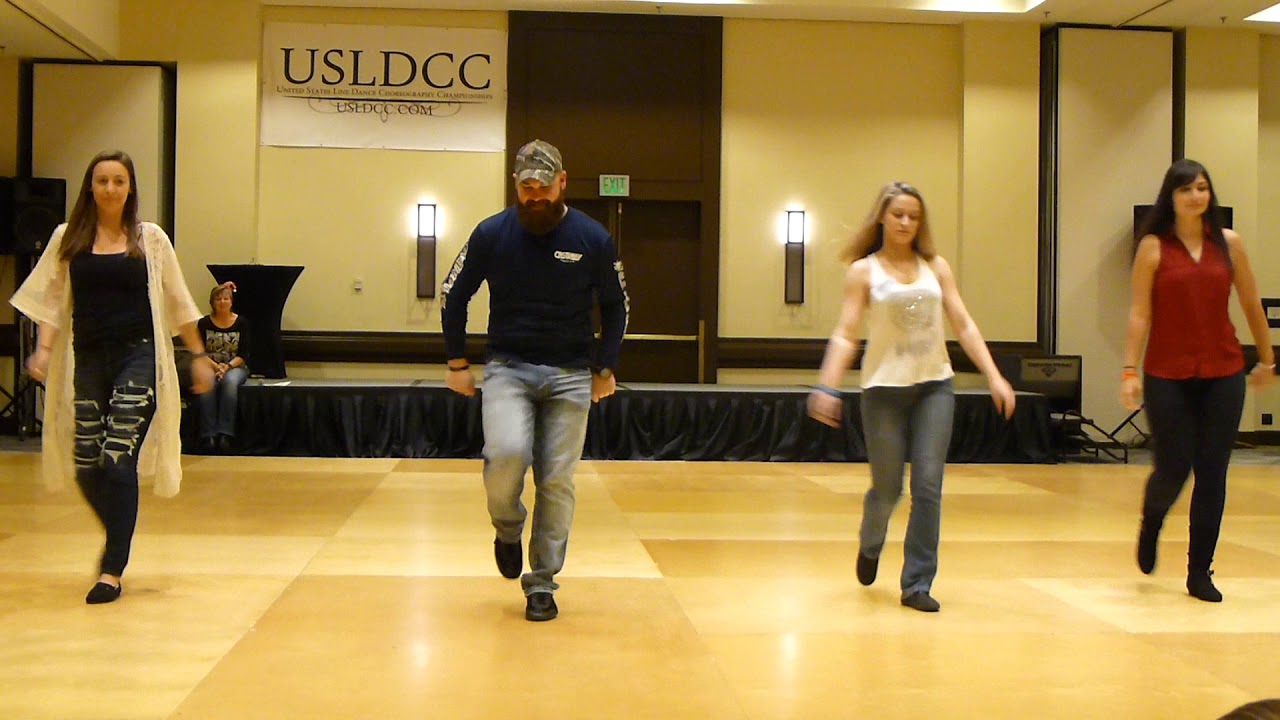 Damn! Line Dance by Hana Ries Demo @ 2018 FLDC - YouTube