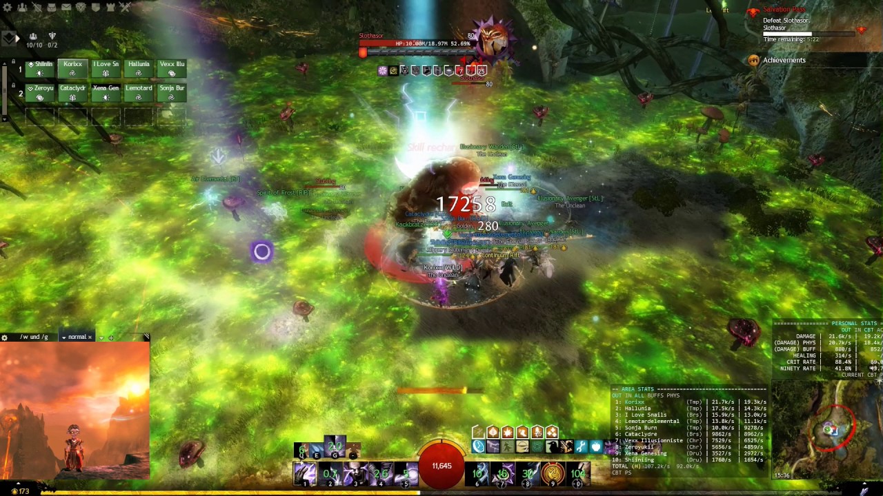 GW2: Slothasor Scepter/Warhorn Tempest - Pug Run - YouTube