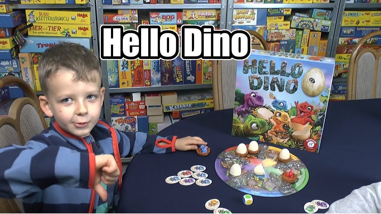 Hello Dino (Piatnik) ab 5 Jahre ... aber warum geht der Daumen nach ...