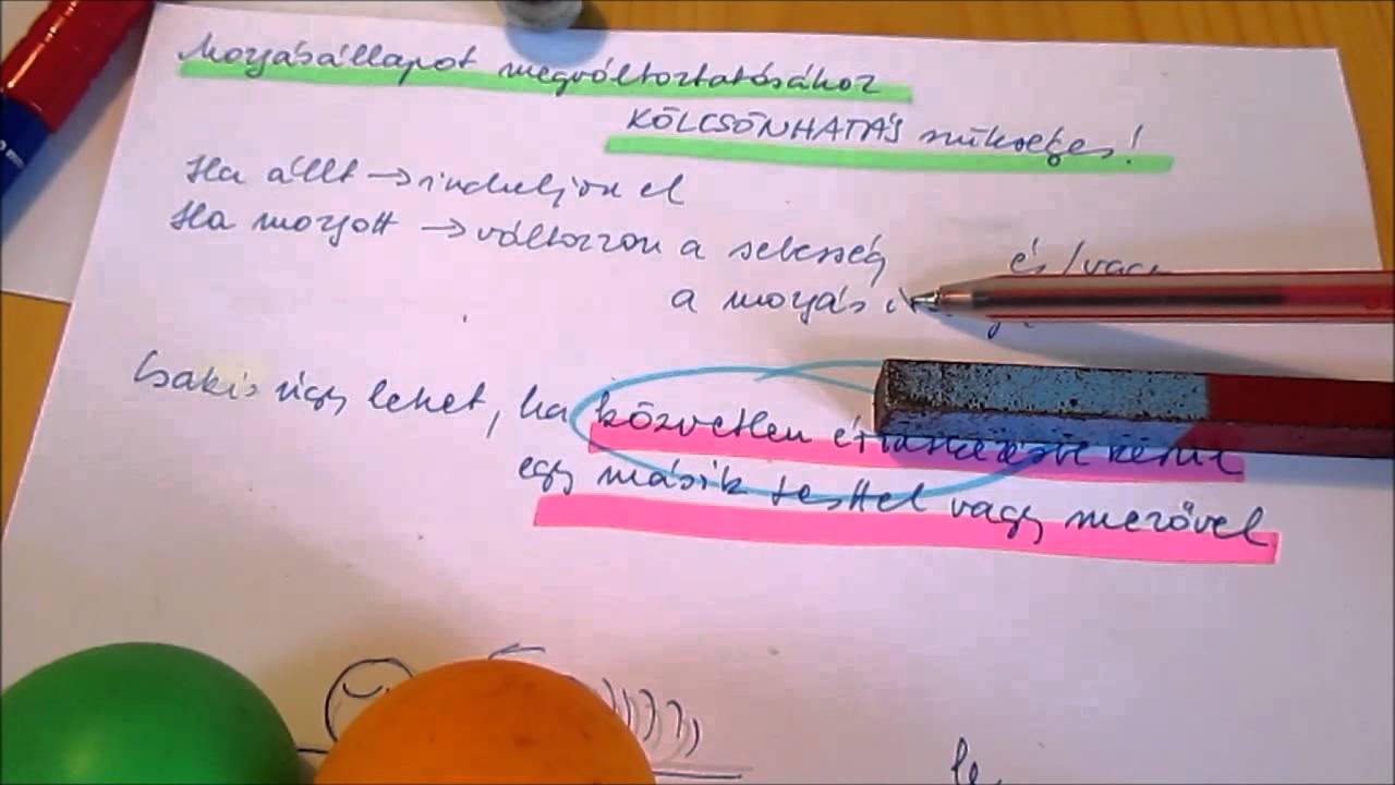 2 ProFizika Mechanikai kölcsönhatás - YouTube