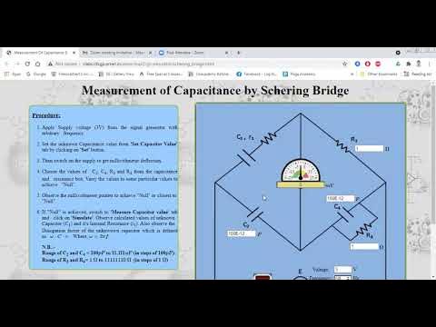 Measurement of capacitance using Schering Bridge, PART-II - YouTube