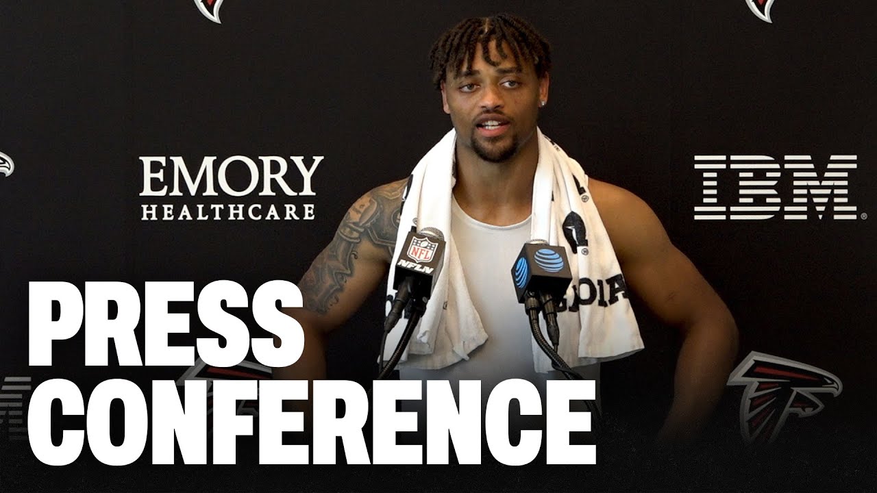 A.J. Terrell, Ryan Nielsen and others speak at 2023 AT&T Training Camp | Press Conference - YouTube