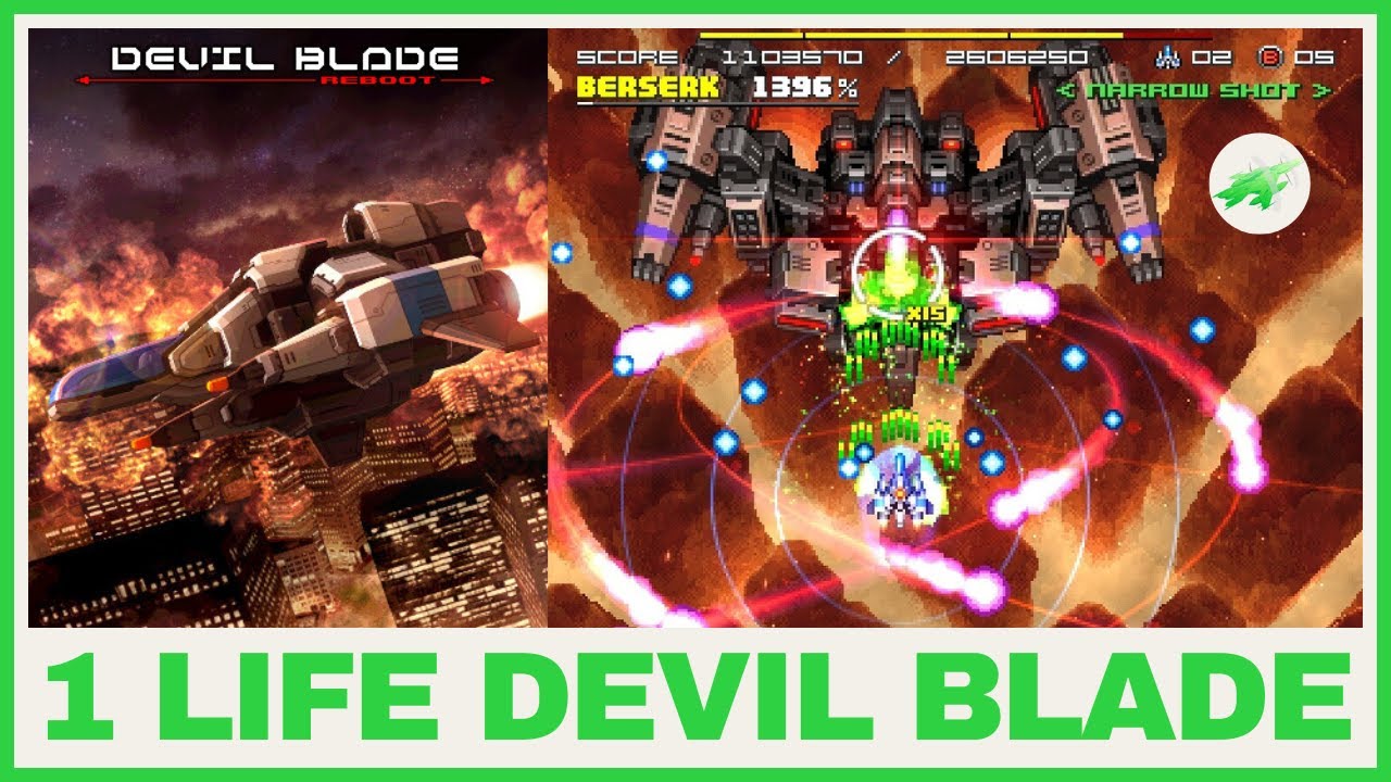 Devil Blade Reboot - 1 LIFE (1CC no death) - Normal - YouTube