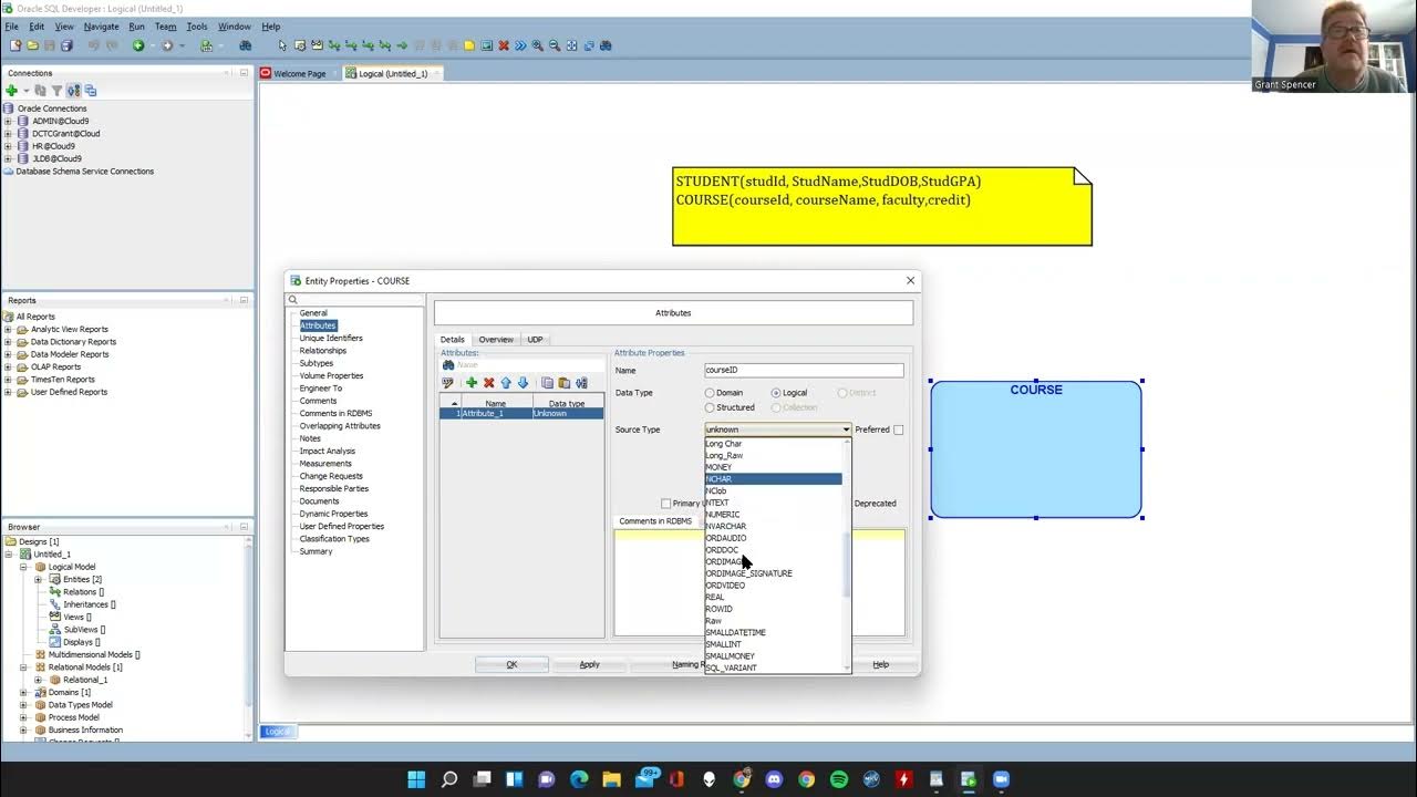 Concept to DDL using Oracle SQL Developer - YouTube