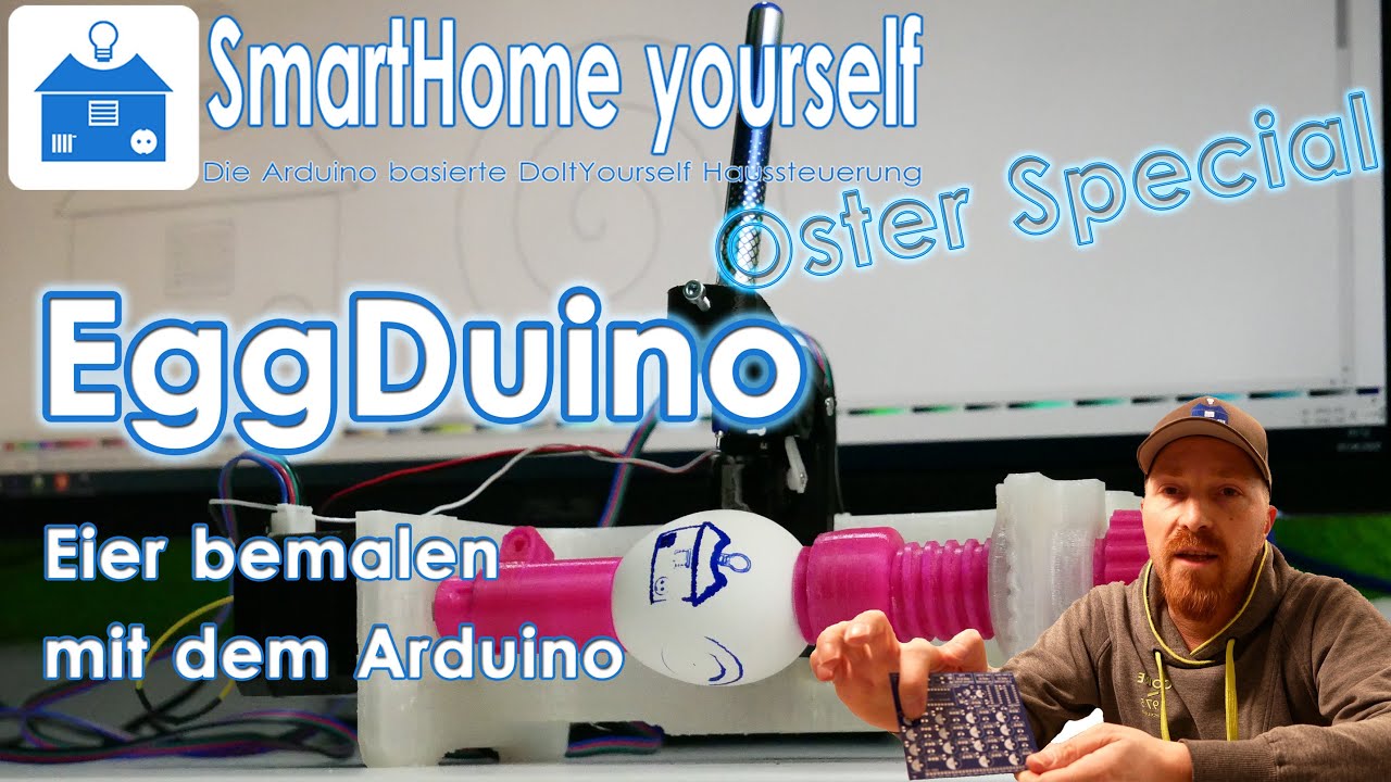 Ostereier mit einem Arduino bemalen - (EggDuino, EggBot, SpheroBot...) - YouTube
