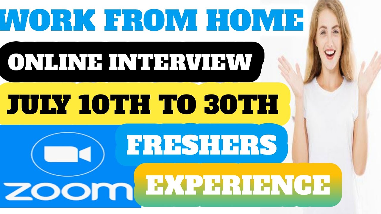 ZOOM INTERVIEW PROCESS || WORK FROM HOME || 3.29Lakh PACKAGE ...