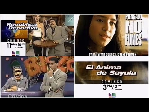 Univision Commercial Breaks (January 8th, 2000, WXTV-DT)
