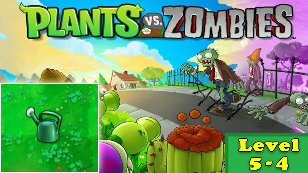 Plants vs Zombies || Found Watering Can || Level 5-4 || Daily Gameplay ...