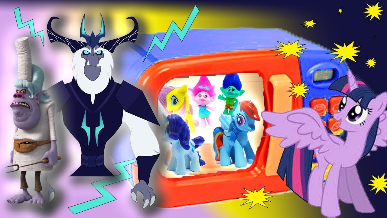 My Little Pony & Trolls Microwave Machine w/ Poppy, Branch & Sea Pony ...