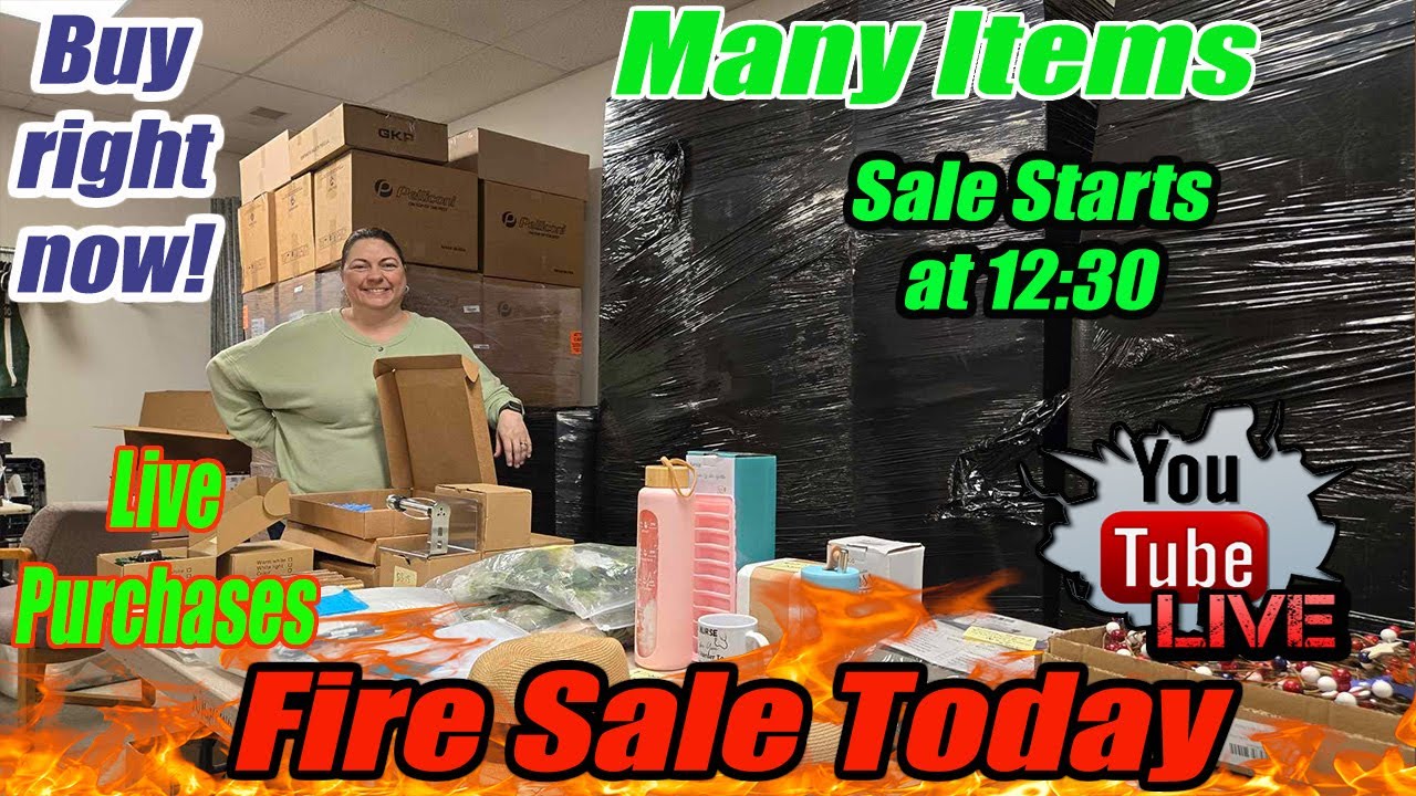 Live Fire sale! I AM BACK! to sell tons of items! clothing, kitchen ...