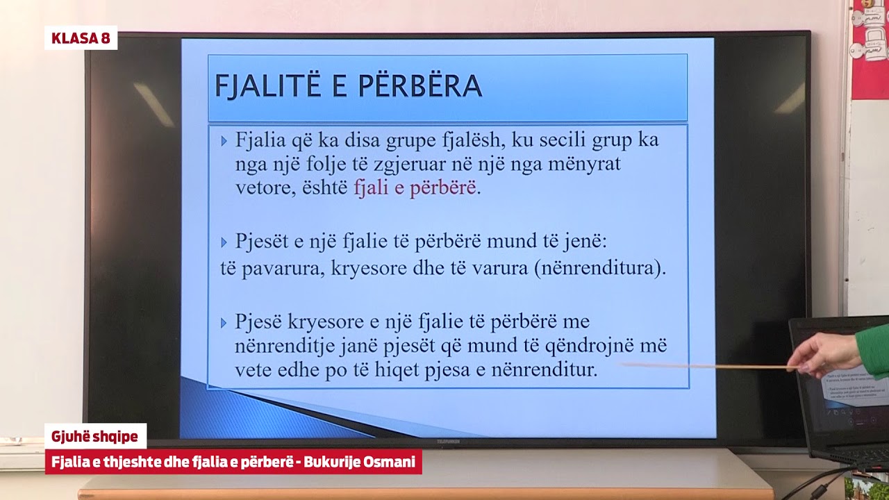 8533 - Gjuhë shqipe - Fjalia e thjeshtë dhe fjalia e përbërë - YouTube
