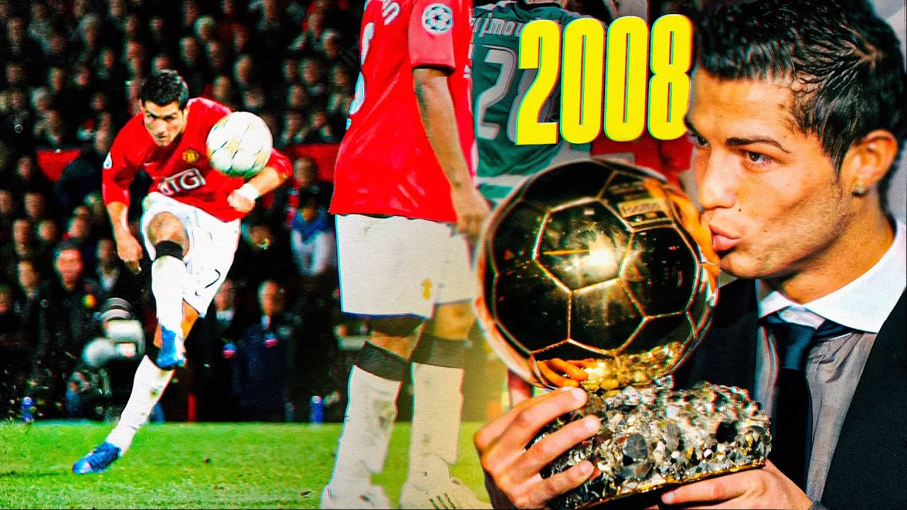 CRISTIANO RONALDO en 2008 fue EL MEJOR DEL MUNDO - YouTube