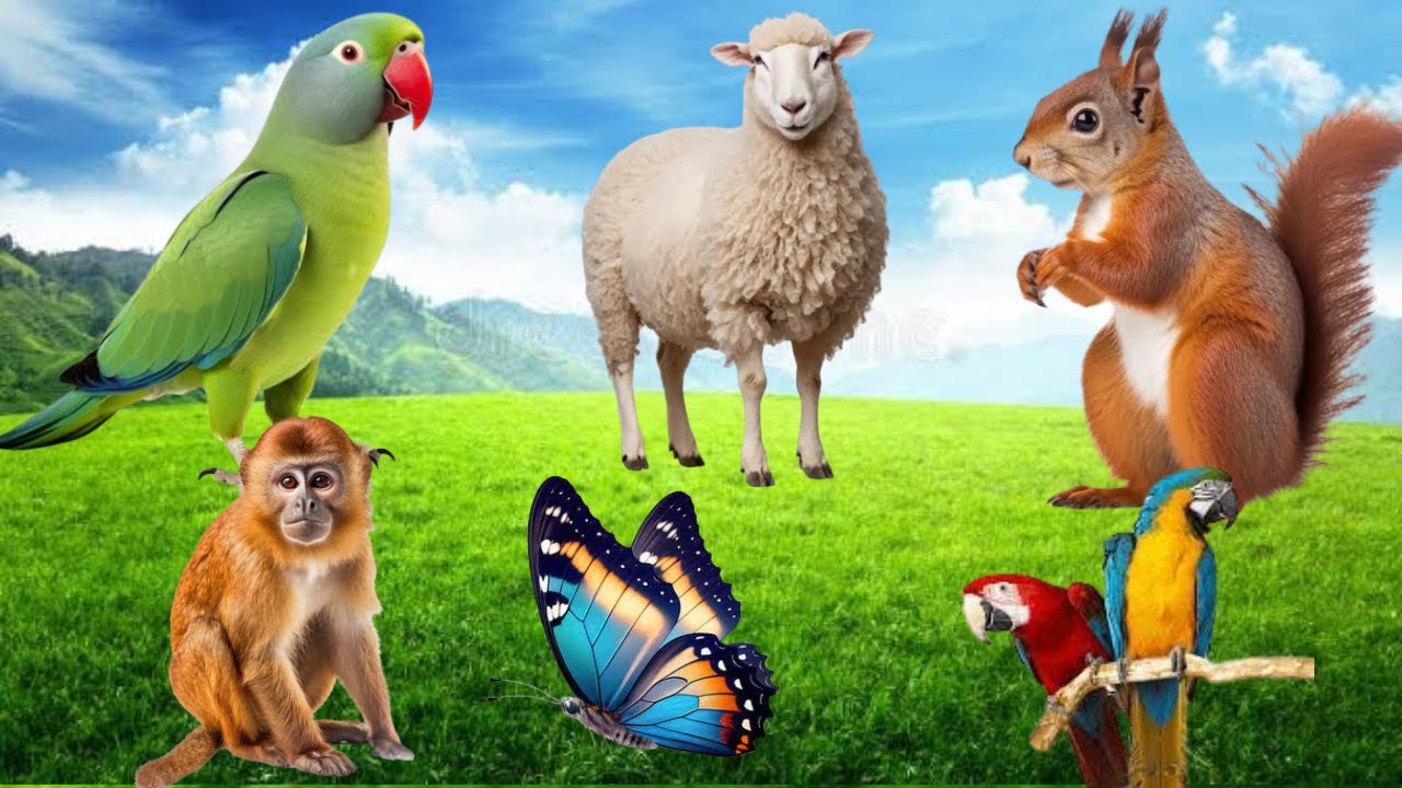 Happy Animals Zebra Elephant Dog Cheep || Animals Sounds || - YouTube