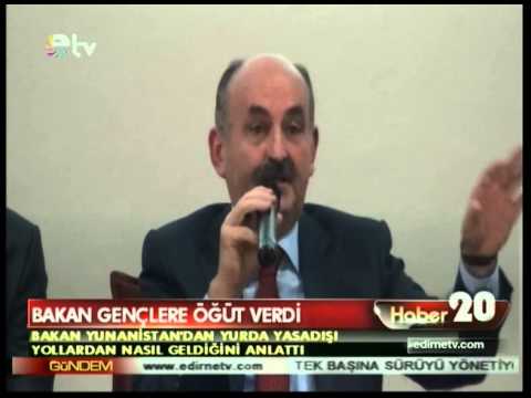 BAKAN GENCLERE OGUT VERDİ