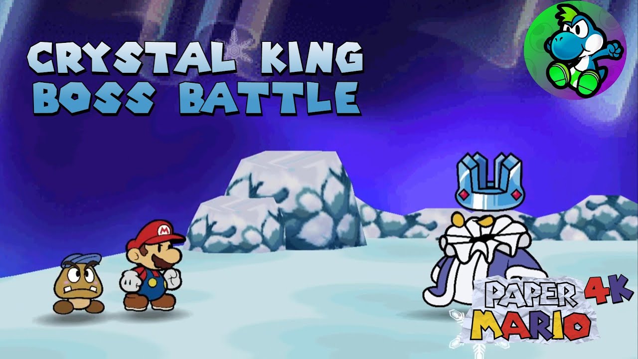Paper Mario 64: Ch.7 Crystal King Boss Battle 4K - YouTube