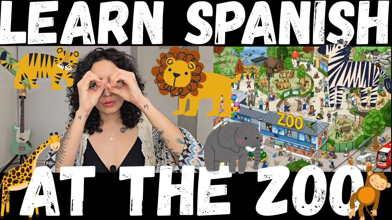 Fun and Easy Spanish Practice at the Zoo in Spanish! 🦁🐒 - YouTube