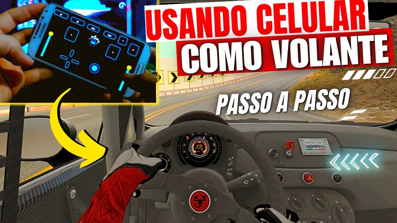 Volante para Jogos do PC - Como Usar o Celular como Volante. Baixar e ...