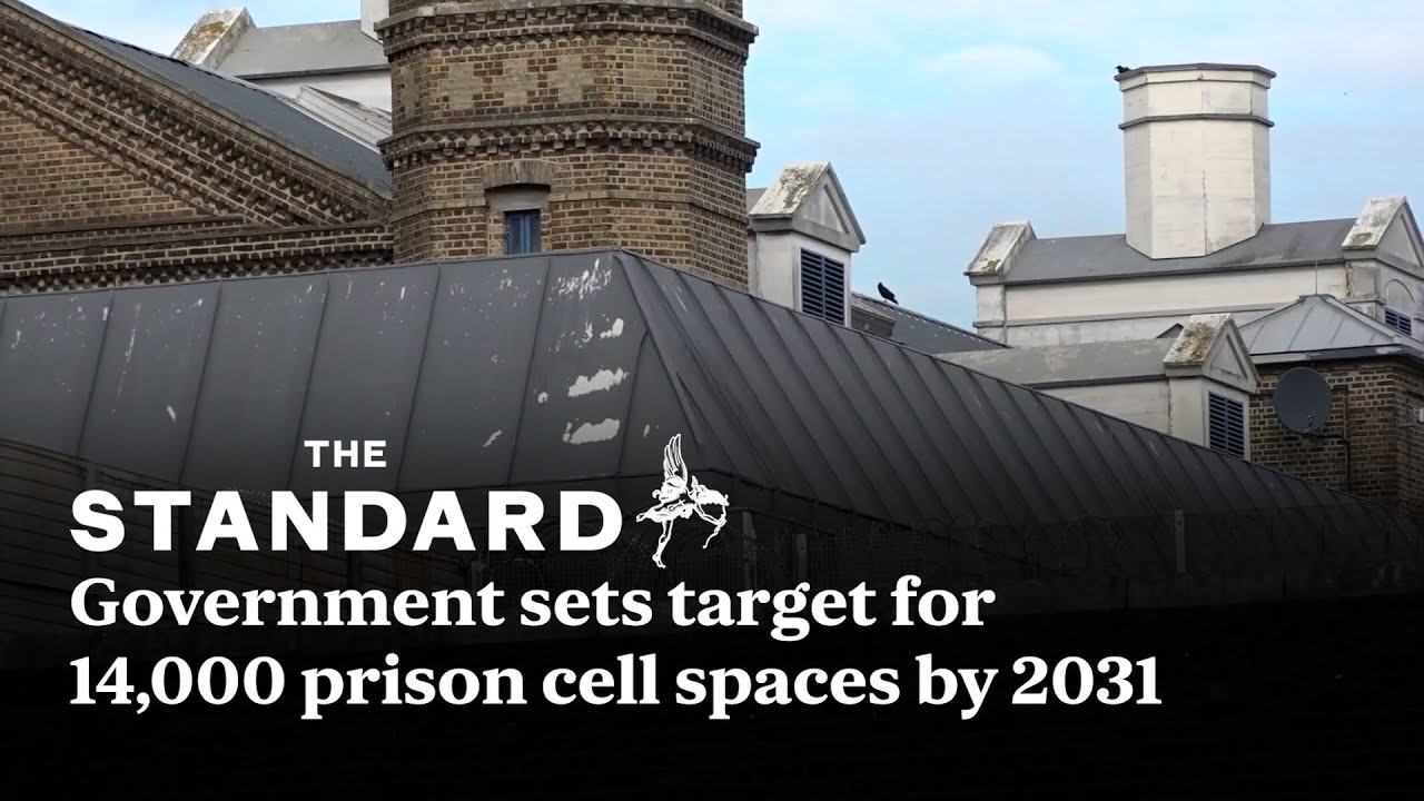 Government sets target for 14,000 prison cell spaces by 2031 - YouTube