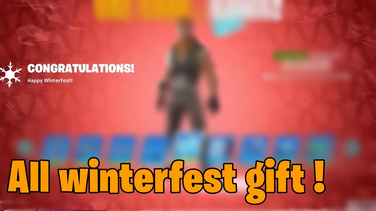 TOUS les CADEAUX du WINTERFEST..( ALL WINTERFEST GIFTS ) - YouTube