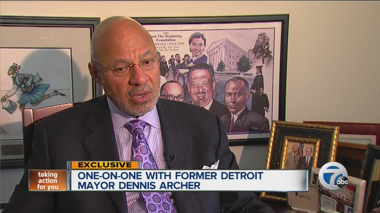 One-on-one with former Detroit mayor Dennis Archer - YouTube