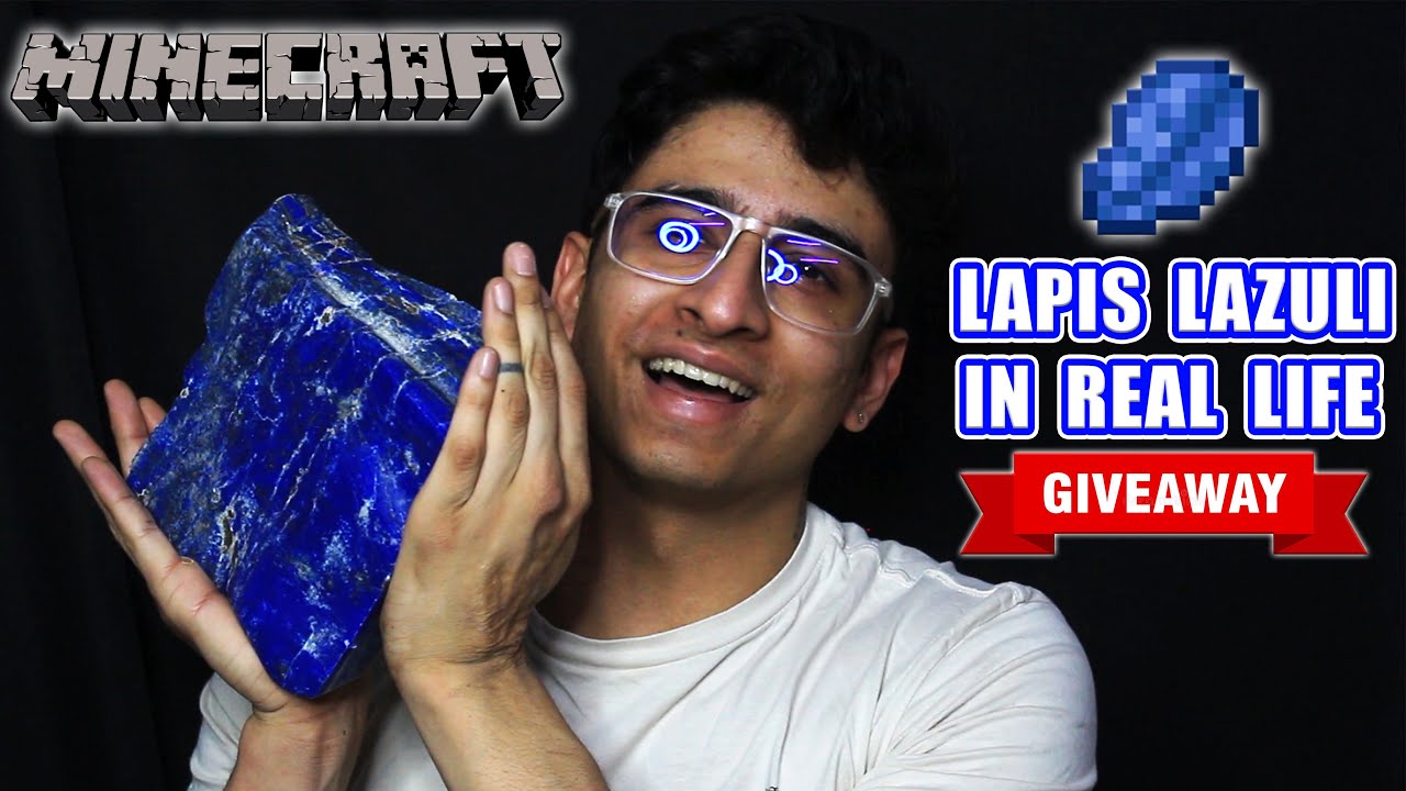 MINECRAFT - Lapis Lazuli in Real Life ! ( GIVEAWAY ) @PiyushXKashyap ...