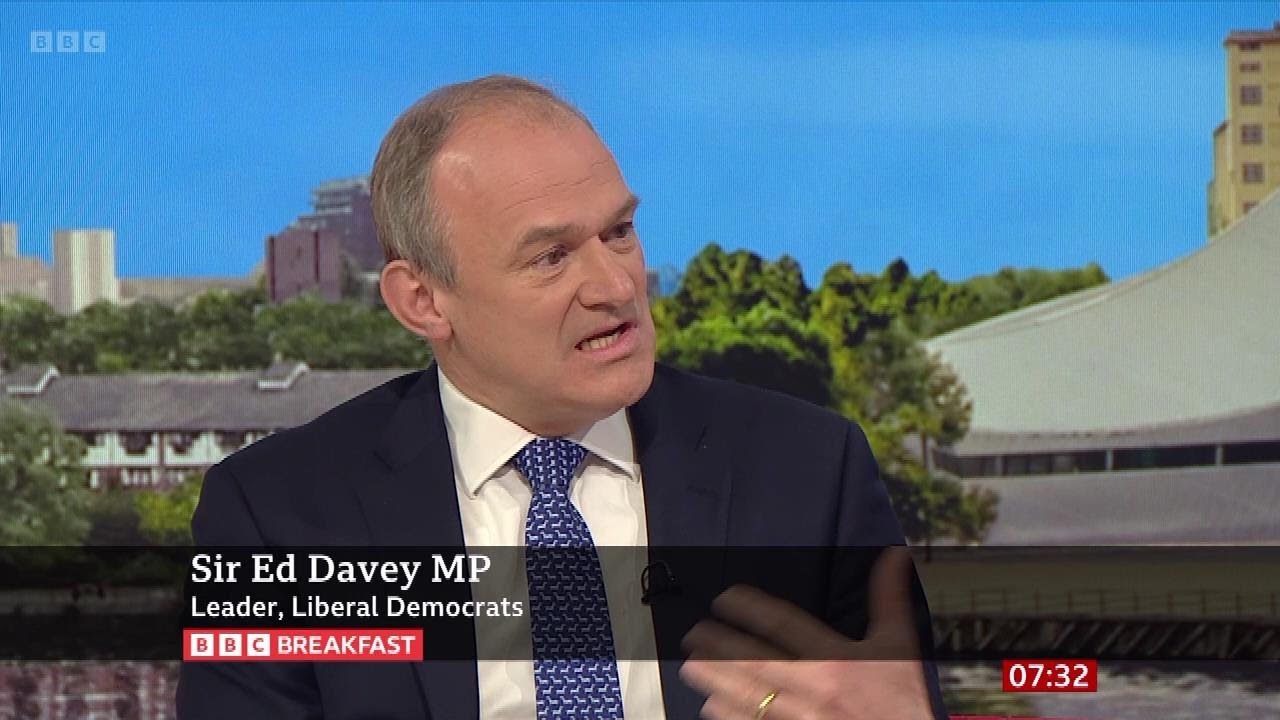 Ed Davey MP (Liberal Democrat Leader) On BBC Breakfast [26.04.2024 ...