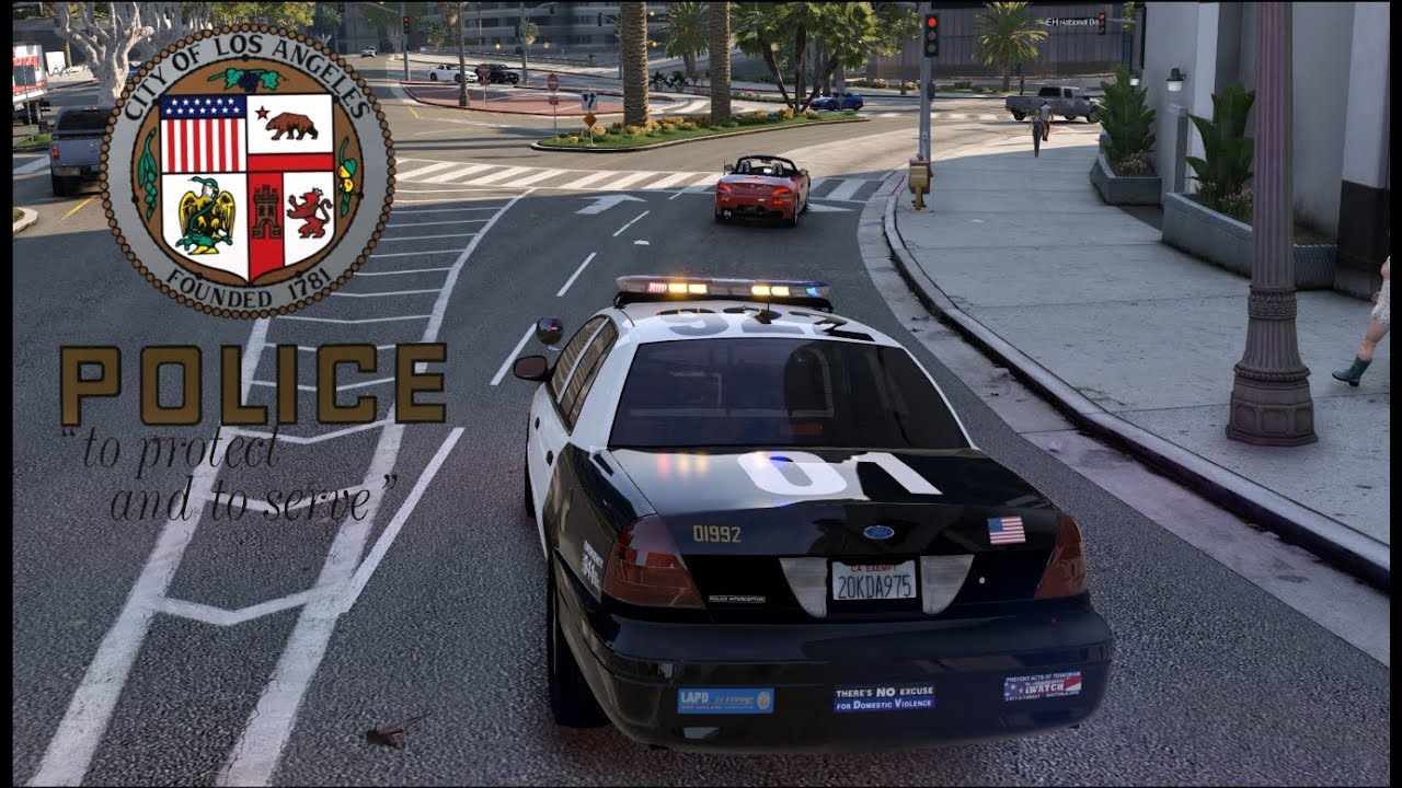 [No Commentary]GTA V LAPD 6k $600 Ticket for not Stoping for a School ...
