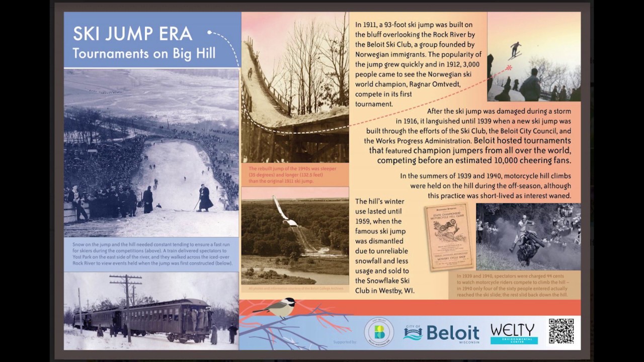 'Ski Jump Era' Sign at Big Hill Park - YouTube