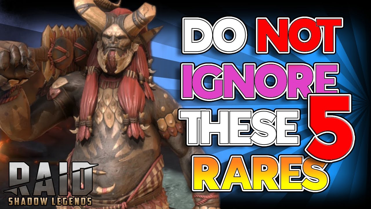 5 RARES THAT MADE THE EARLY GAME! Raid Shadow Legends - YouTube