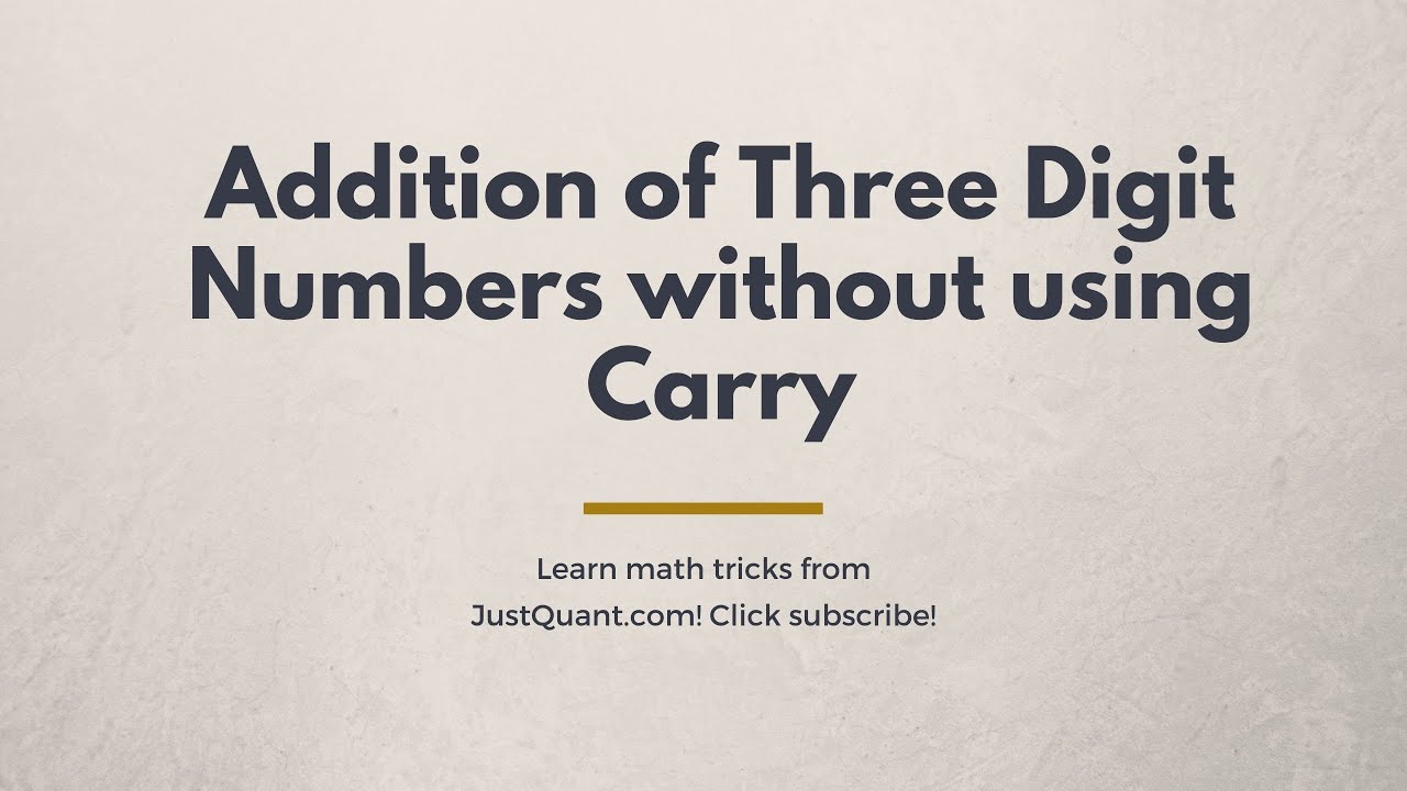 Addition Addition Of Three Digit Numbers From Left To Right Addition Addition Of Three Digit Numbers From Left To Right