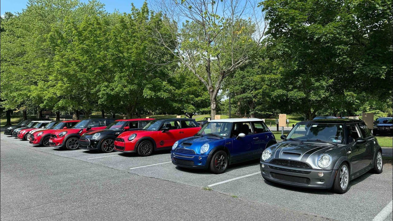 Trifecta - Three MINI Club Run to Bethel PA - July 13 2024 - YouTube