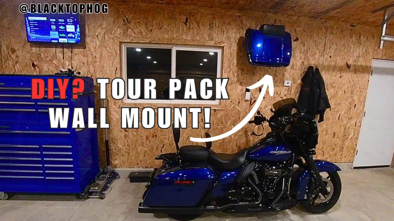 In The Garage | DIY Tour Pack Wall Mount - YouTube