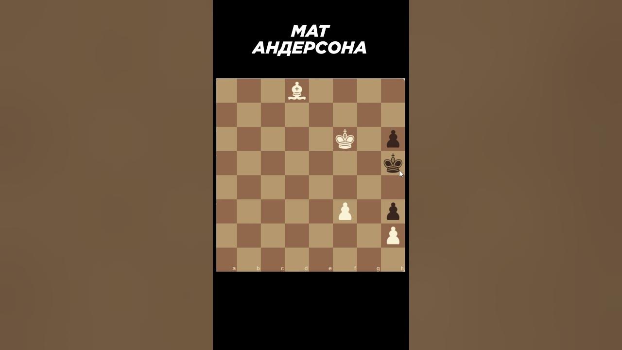 Мат Андерсона Шахматные задачки Shorts шахматы