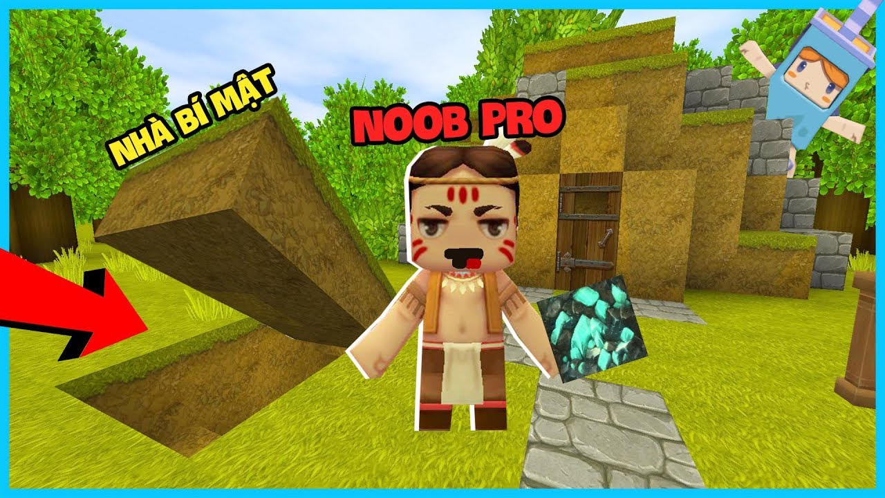 MINI WORLD*KHÁM PHÁ BÊN TRONG NHÀ BÍ MẬT NOOB PRO*HẦM BÍ MẬT NOOB PRO ...