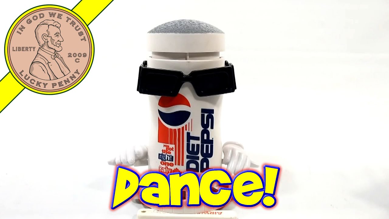 Dancing Diet Pepsi Moovin' and Groovin' Soda Can, 1991 - YouTube