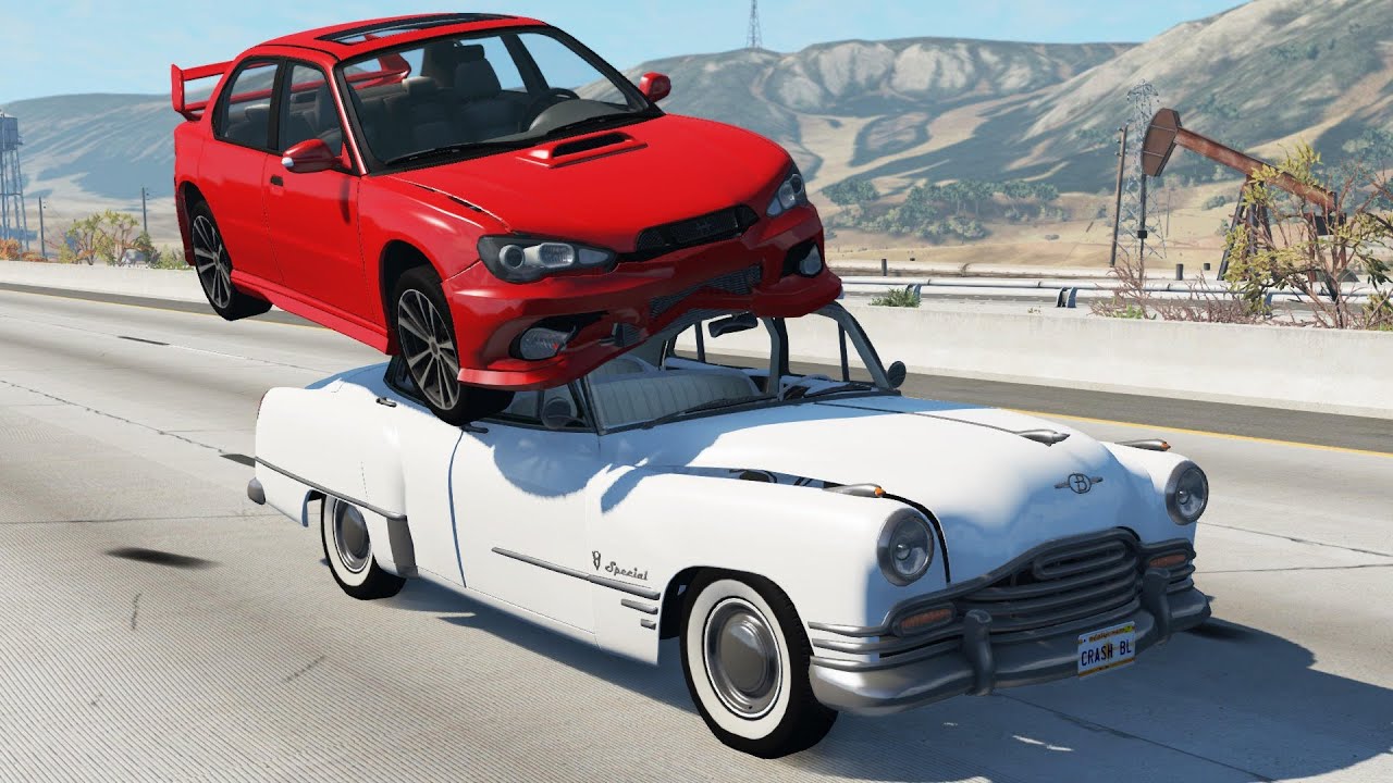 High speed traffic crashes #1 -BeamNGdrive crashes | Crash Blasters ...