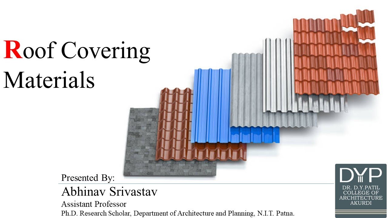 Roof Covering Materials | Building Materials | SPPU Pune - YouTube