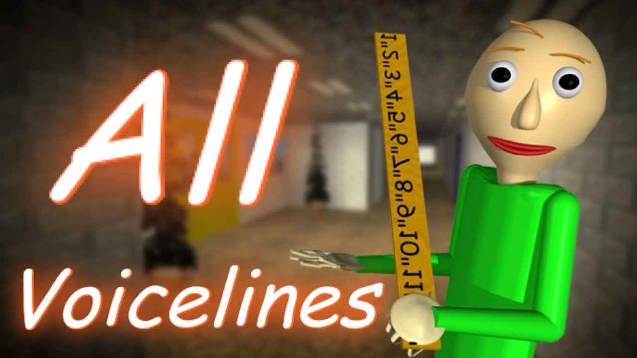 Baldi All Voicelines-Baldi’s Basics & Education and Learning - YouTube