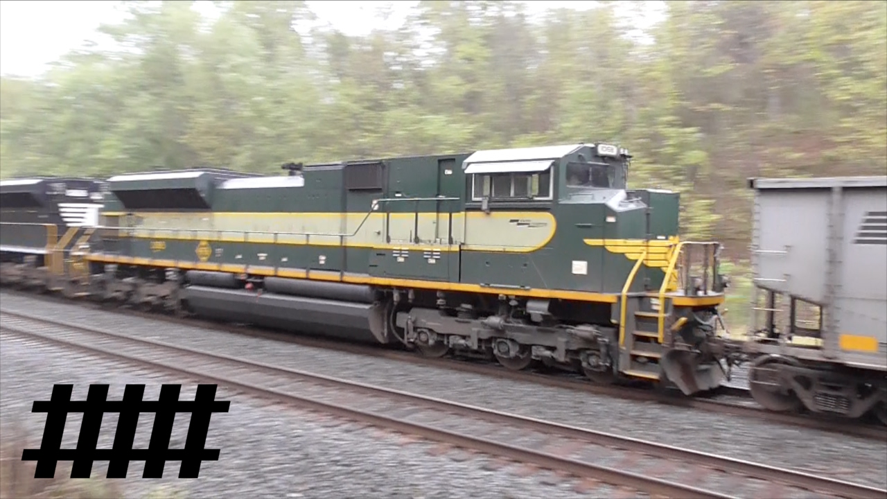 Erie Heritage Unit #1068 Pulling Empty Coal Train 591 Near CP Long at Lewistown, PA - YouTube