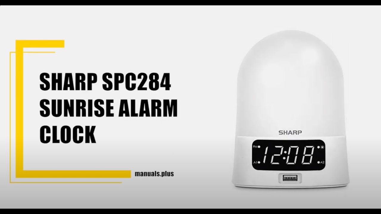 How to Set Up and Use the SHARP SPC284 Sunrise Alarm Clock - YouTube