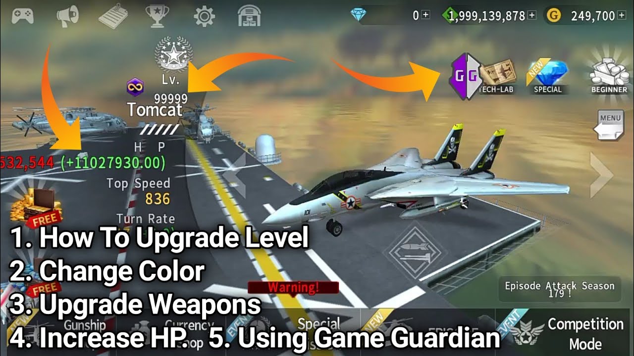 How To Upgrade Tomcat Levels Weapons And Change Super Colour Gunship how-to-upgrade-tomcat-levels-weapons-and-change-super-colour-gunship