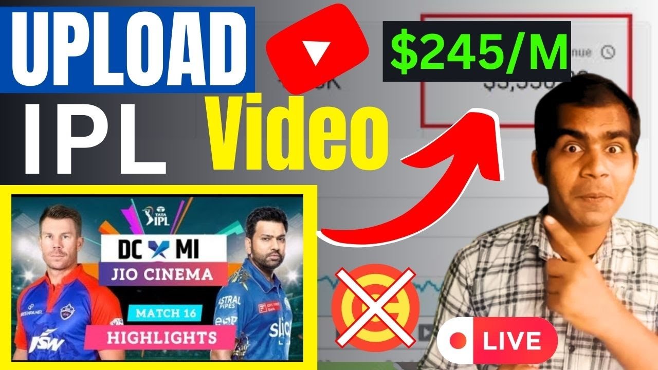 How To Upload IPL match Highlight Without Copyright || Ipl Highlights ...