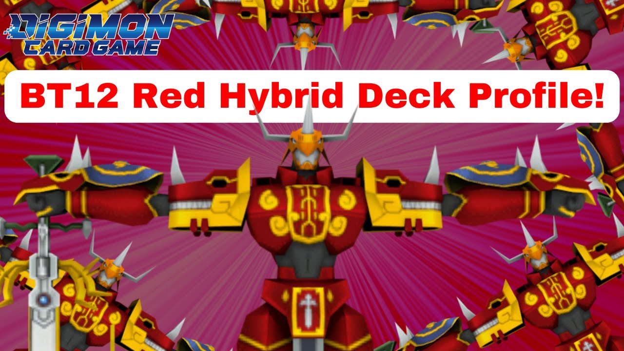 BT12 Red Hybrid Deck profile - Digimon card Game - YouTube
